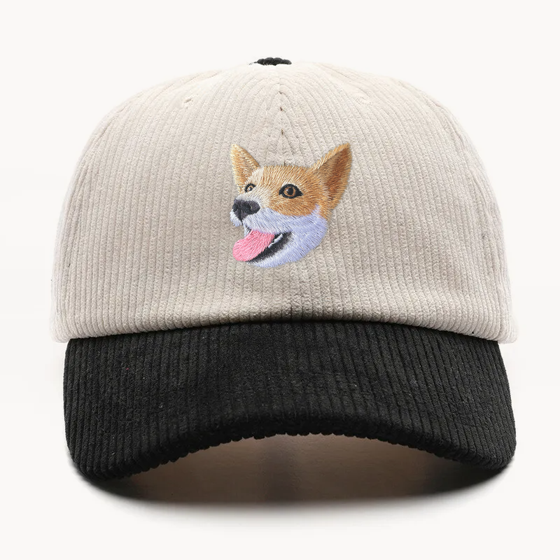 Custom embroider corduroy baseball hat - Rivys